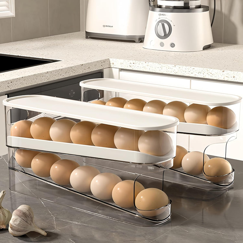 Automatic Rolling Egg Dispenser & Holder Container – Homepickss